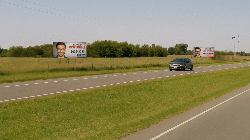 Cartel Ruta 2 – km 114 - Felippo publicidad